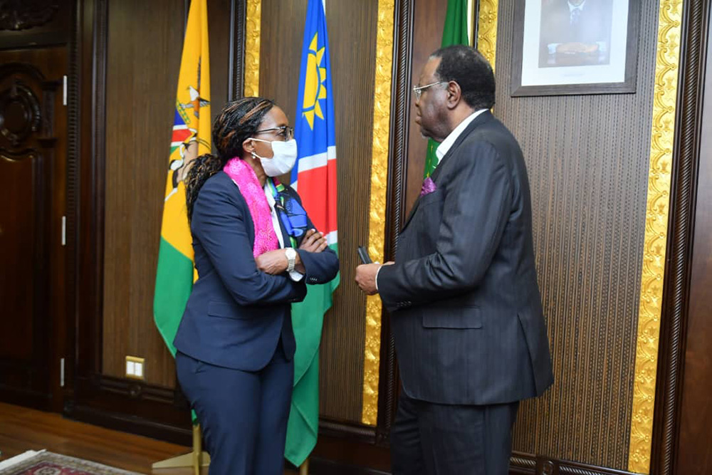ES Meeting with President of Namibia on Visit of UNECA Senior ...